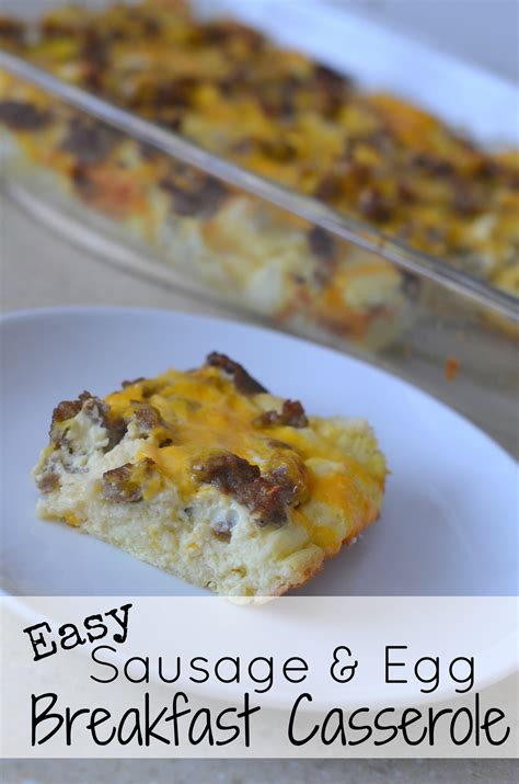 Breakfast Sausage Egg Casserole Recipe At Tamara Demko Blog