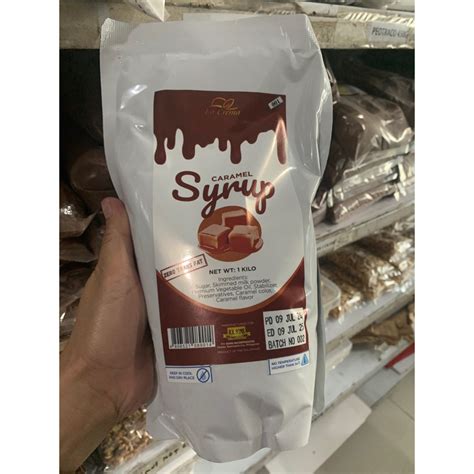 La Crema Caramel Syrup 1kg Shopee Philippines