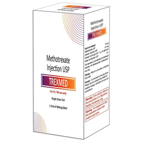 Methotrexate Injection 50 Mg 500 Mg 1000 Mg Pharmeda Healthcare