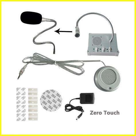 Window Mic And Speaker Intercom System Dual Way Bank Counter Shop