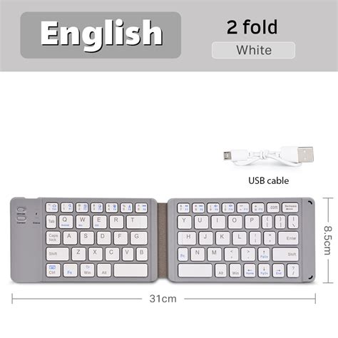 English B033 Mini Folding Keyboardwith Touchpad Wi Grandado