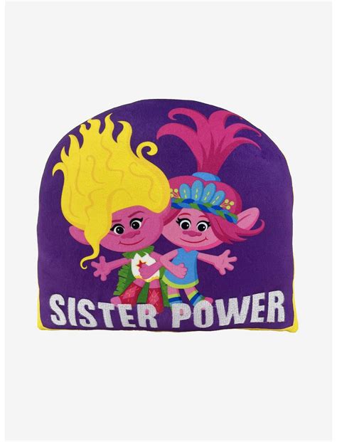 Trolls Sister Power Knife Edge Cloud Pillow Hot Topic