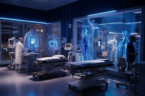 Premium Photo Inclusive Medical Simulation Lab Showcasing Generative Ai
