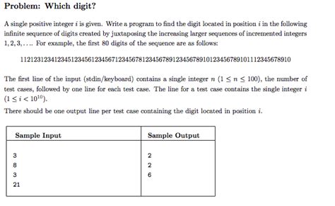 Which Digit A Single Positive Integer I Is Given