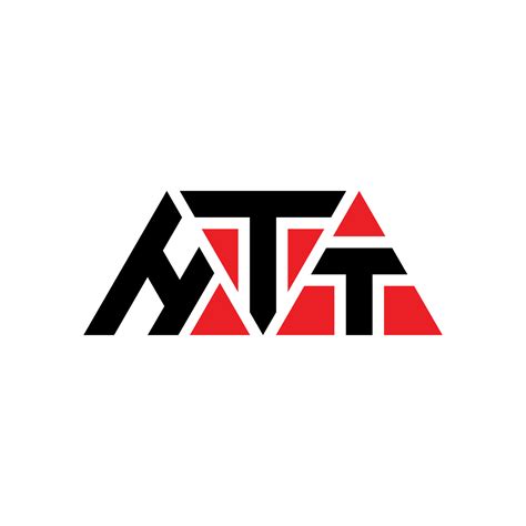 Htt Triangle Letter Logo Design With Triangle Shape Htt Triangle Logo