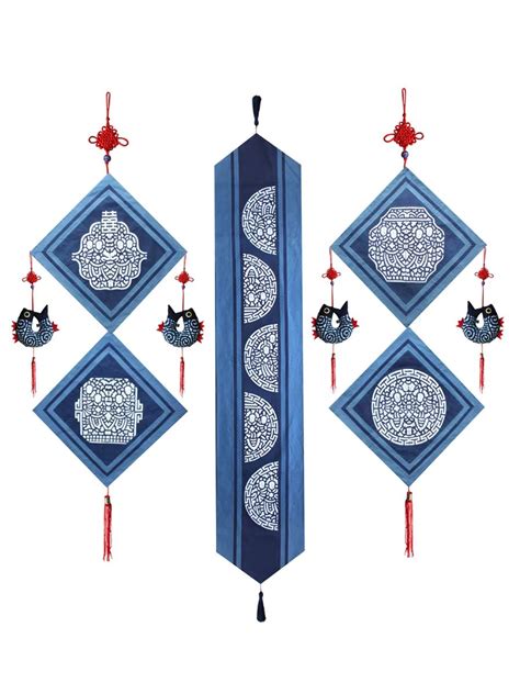 蓝花布装饰图片欣赏 老花布装饰墙图片 第5页 大山谷图库