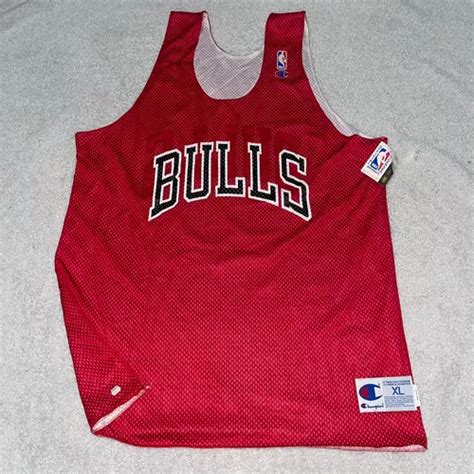 Jersey Nba Reversible Chicago Bulls Champion 90s Bnwt Meses Sin Interés