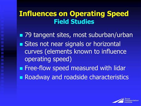 Ppt Design Speed Operating Speed And Posted Speed Limit Practices
