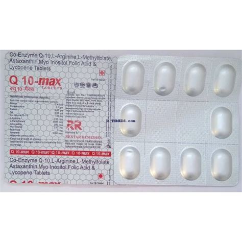 Q 10 Max Tablets 10s Pack ↑ Buy Online ★ 𝐋𝐎𝐖 𝗣𝗿𝗶𝗰𝗲 ★ View Uses Side Effects Price And