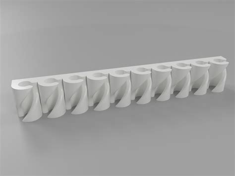 Sleek 3d Printed Cable Holder By Greenbit Download Free Stl Model