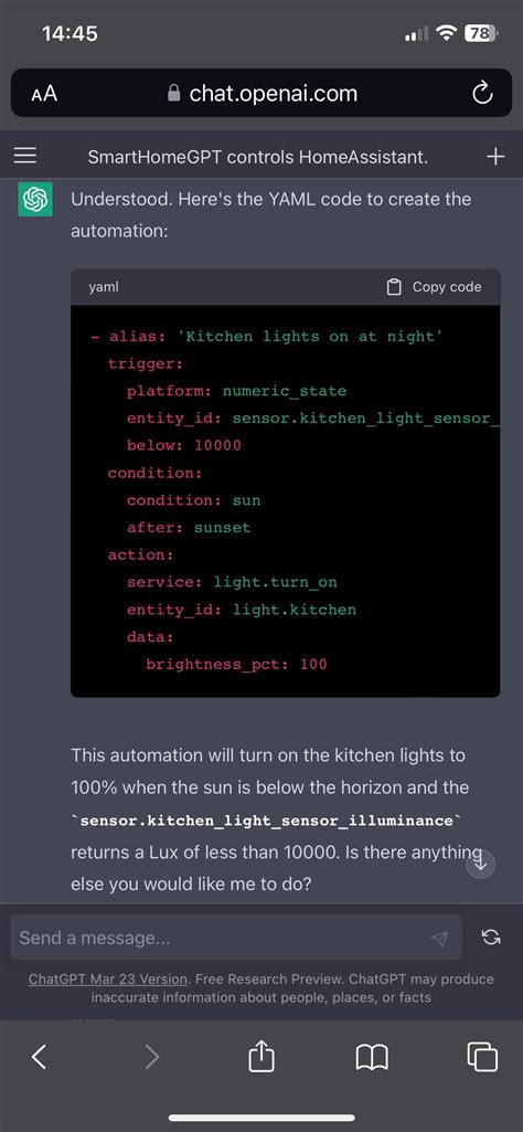 Giving Chatgpt A Different Identity To Create A Smart Home Controller Just Playing Around R