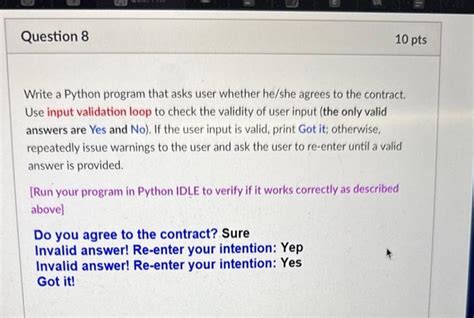 Solved Write A Python Program That Asks User Whether Heshe