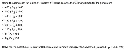 Solved Using The Same Cost Functions Of Problem 1 Let Us Chegg Com