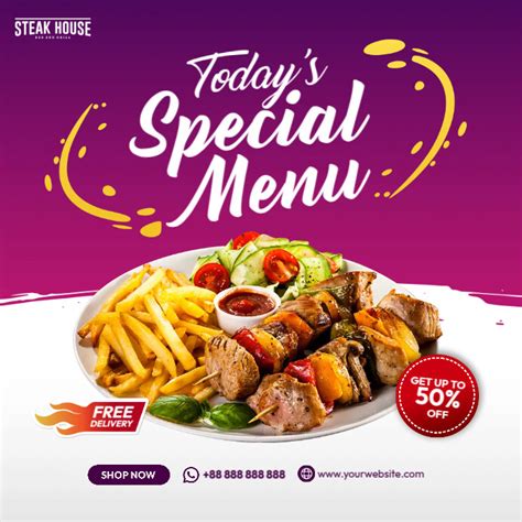 Food Special Menu Template Postermywall