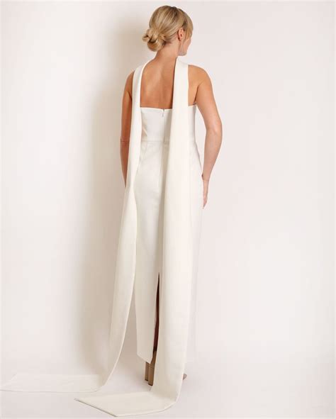 Neck Scarf White Tube Dress Dress With Shawl White Strapless Dress