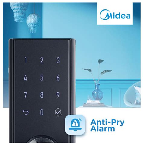 Midea Bf205 Securekey Pro Smart Door Lock With Fingerprint Password