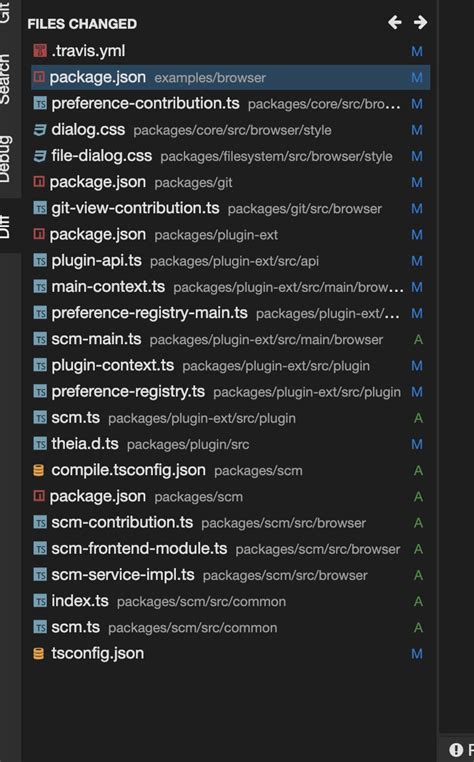 Diff View As A User I Would Like To See The Files In The Same Order
