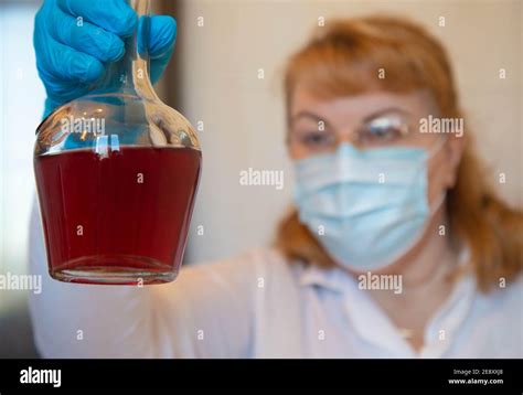 Laboratory Flask Green Blue Red Hi Res Stock Photography And Images Alamy