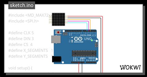 max72xx点阵屏 wokwi esp32 stm32 arduino simulator