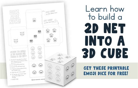 Net Of A Cube Folding Tutorial Free Printable And Bonus Game That S So Montessori