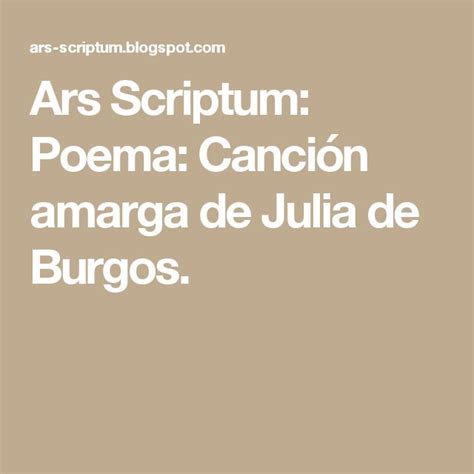 ars scriptum poema canción amarga de julia de burgos history