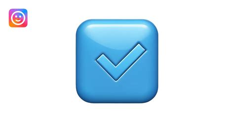 Checkmark Blue Emoji Ai Emoji Generator