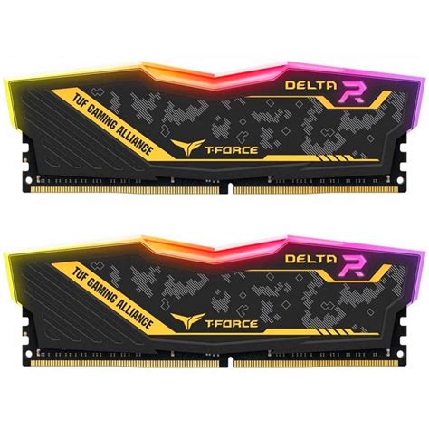 Memoria RAM DDR4 16GB 3600MHz TEAMGROUP T FORCE DELTA TUF GAMING RGB 2x8GB TF9D416G3600HC18JDC01