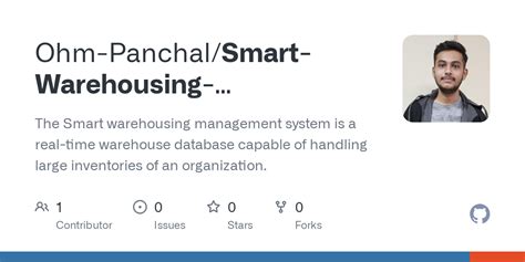 GitHub Ohm Panchal Smart Warehousing Management System The Smart