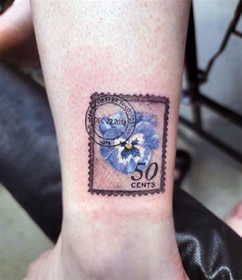 Top 100 Best Postage Stamp Tattoos For Women Mail Design Ideas