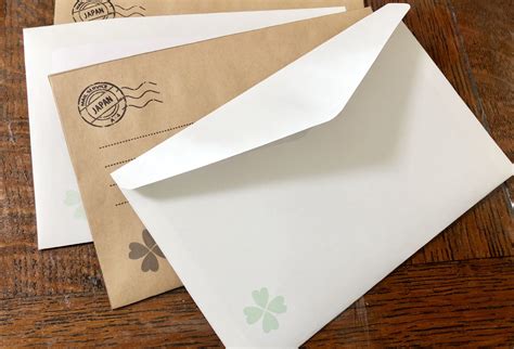 A4の紙1枚で出来る！お手紙用の封筒を印刷して自作しよう！ Claypier