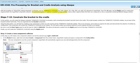 Kinematic Coupling With Abaqus Interface How To Altair Community