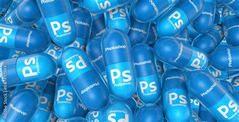 Photoshop 3d Pill Visual Design Concept Adobe Social Media