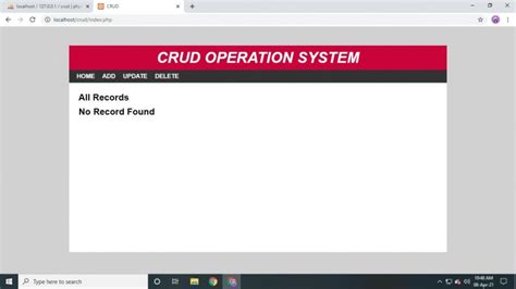 Crud Operation System Project In Php With Source Code And Report Download Kashipara