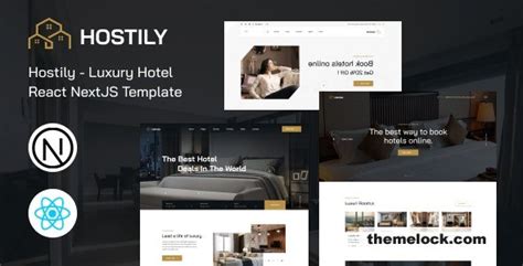 Hostily Luxury Hotel React Nextjs Template Premium