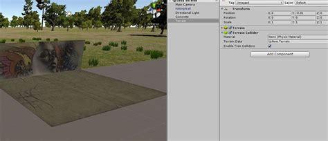 aligning plane and terrain getting started unity discussions