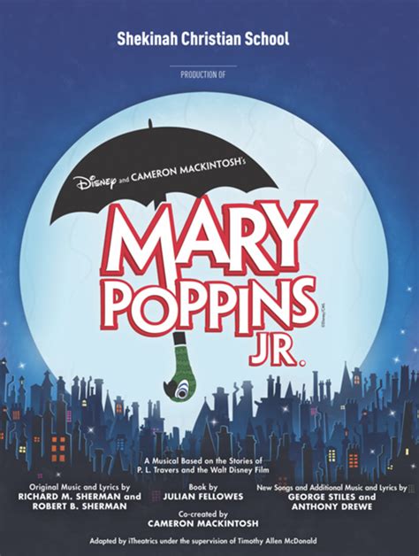 Mary Poppins Jr At Shekinah Christian School Performances April 19