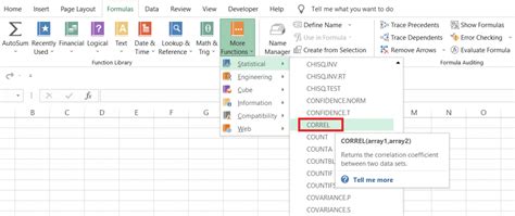 Correl Function Formula Examples Calculate Correlation In Excel Wall Street Oasis