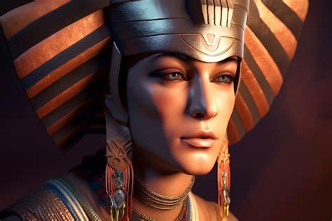Premium Photo Ancient Egyptian Pharaoh Statue Neural Network Ai Generated