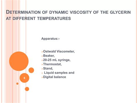 Viscosity Measurement Using Ostwald Viscometer Pptx Chemistry Science