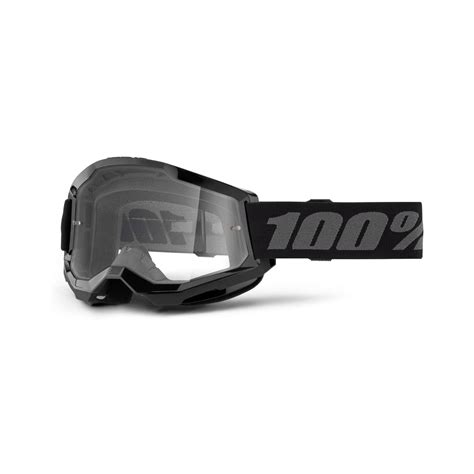 100 Strata 2 Goggle Black Clear Crooze