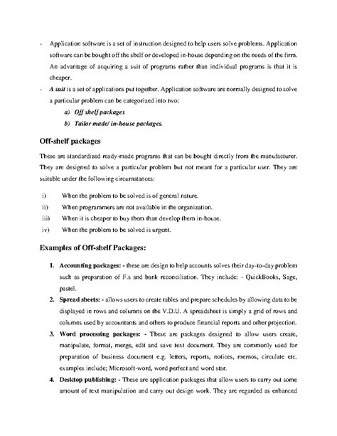 Week 5 Application Software Application Software Is A Set Of