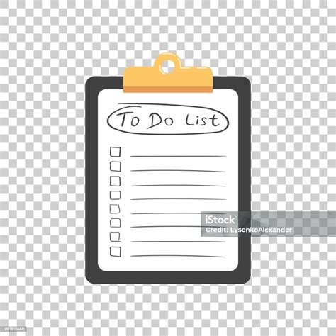 목록을 아이콘을 손으로 그린된 텍스트 점검 표 흰색 바탕에 플랫 스타일에서 작업 목록 벡터 일러스트 레이 션 공동체에 대한 스톡 벡터 아트 및 기타 이미지 Istock