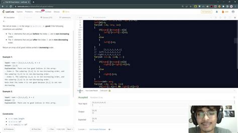 2420 Find All Good Indices Leetcode Solution C Youtube