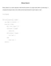 Mastering Binary Search A Step By Step Guide To Algorithm Course Hero