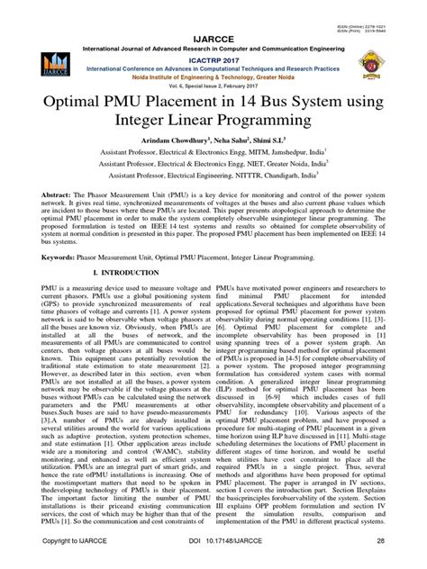 Ieee 14 Bus Pdf Mathematical Optimization Linear Programming