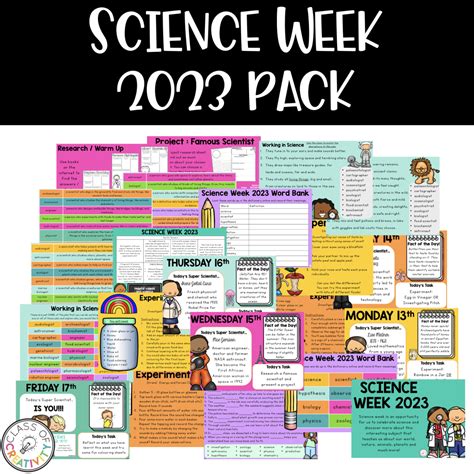 Science Week Pack 2023 Do Not Purchase In 2024