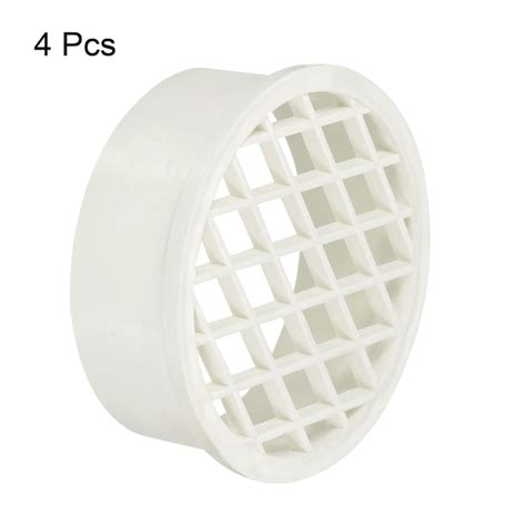 Patikil Duct Pipe Connector Flange 70mm Od 4pcs Pvc Straight Insert