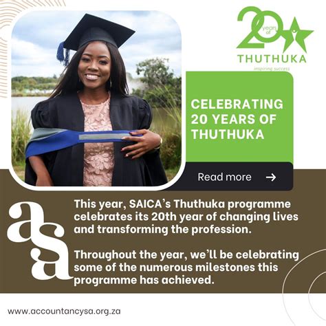 🎈🎉we Are Celebrating 20 Years Of Thuthuka Throughout The Year Well