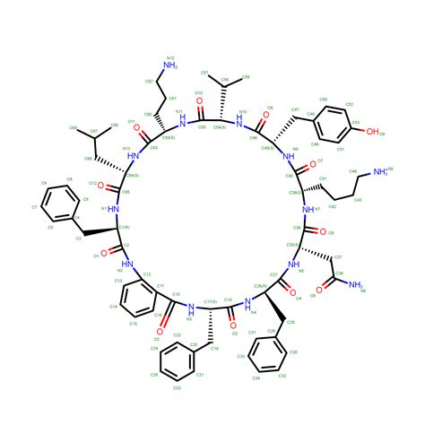 Rcsb Pdb 6b35 Nmr Ensemble Of Tyrocidine A Analogue Ac3 28