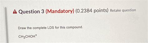 Solved Question 3 Mandatory 0 2384 ﻿points ﻿retake